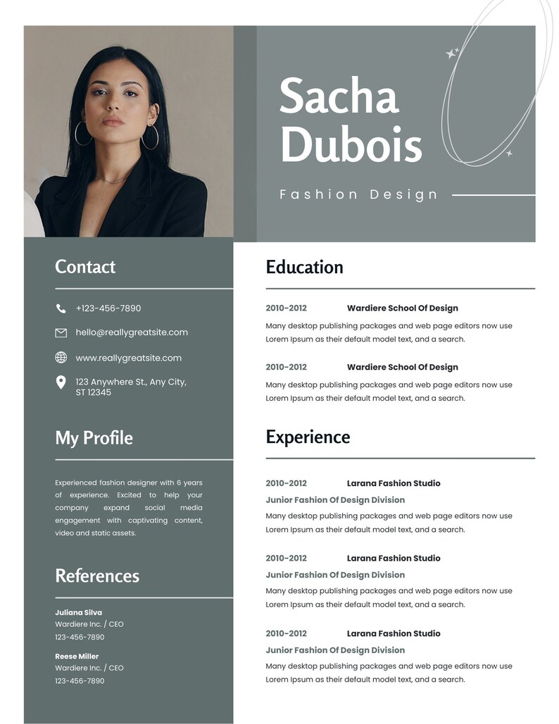 Dynamic and Editable Resume CV Template - Craft Your Career Narrative ...