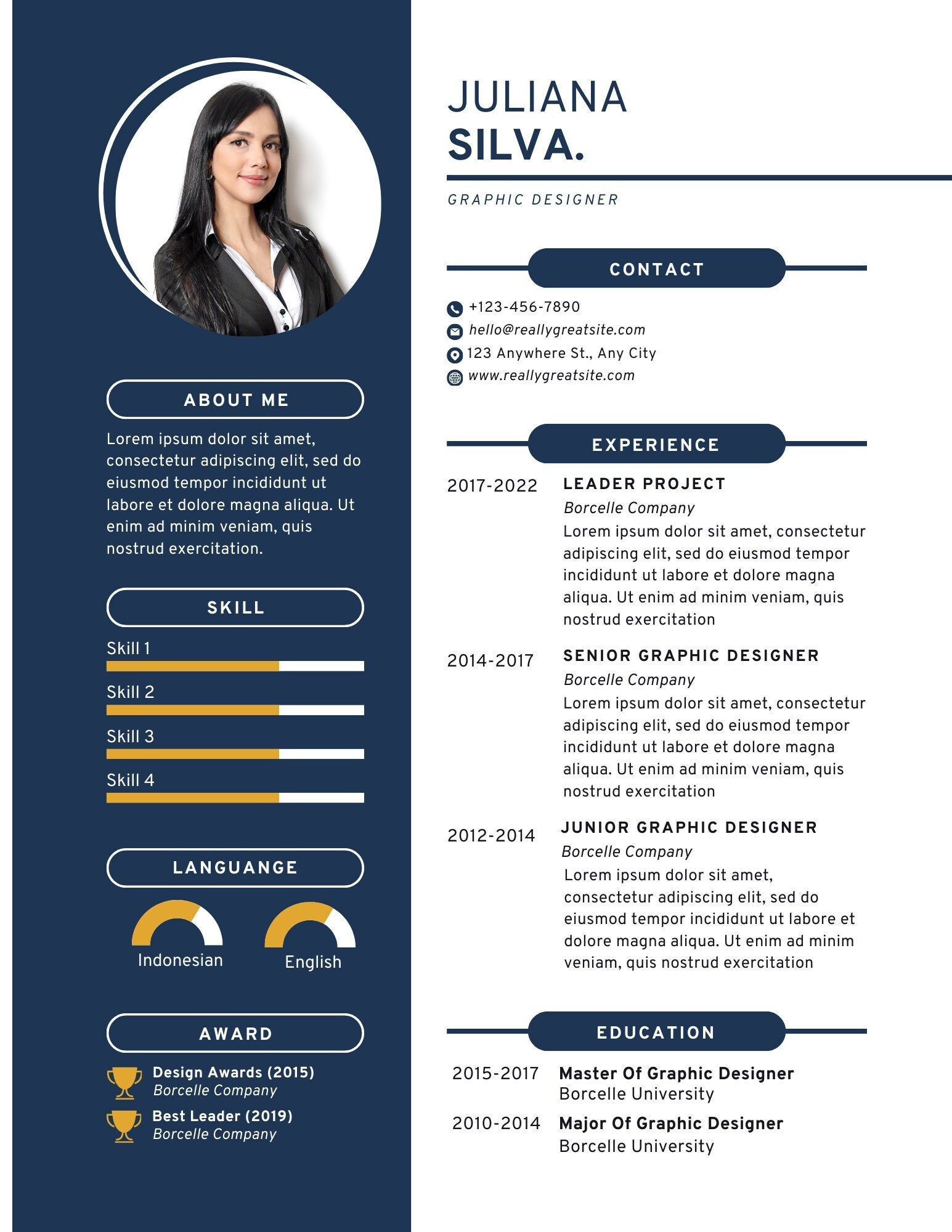 Dynamic and Editable Resume CV Template - Craft Your Career Narrative ...