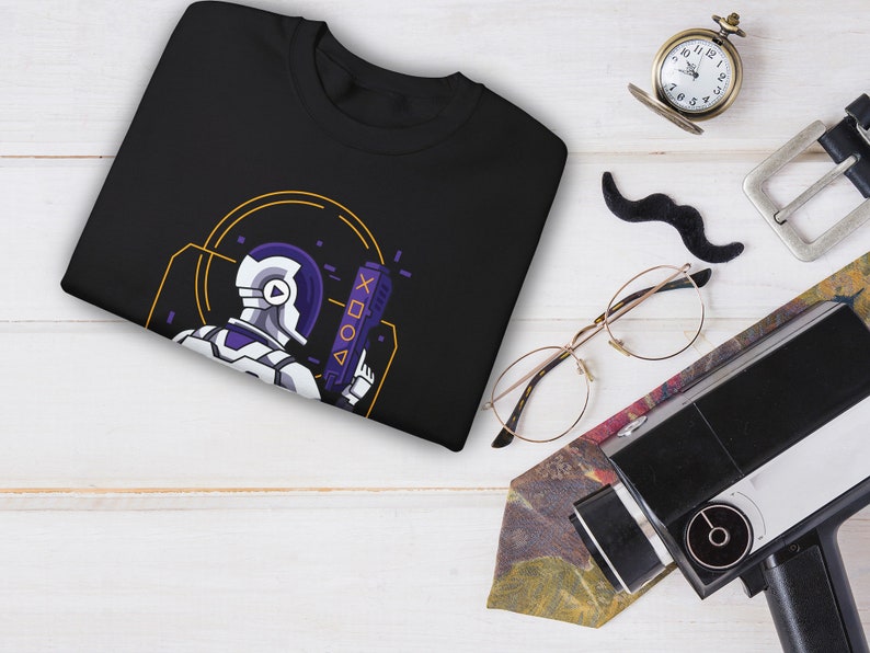 Futuristic Soldier Sweatshirt Halo Game Inspired Fan-made Merch Gift ...