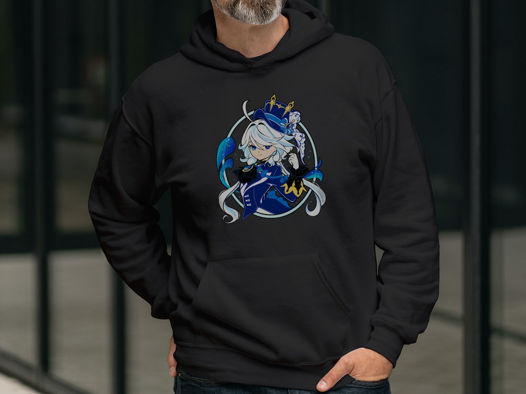 Furina Pullover Hoodie - Fan Made Genshin Impact Merch - Limited Supply ...