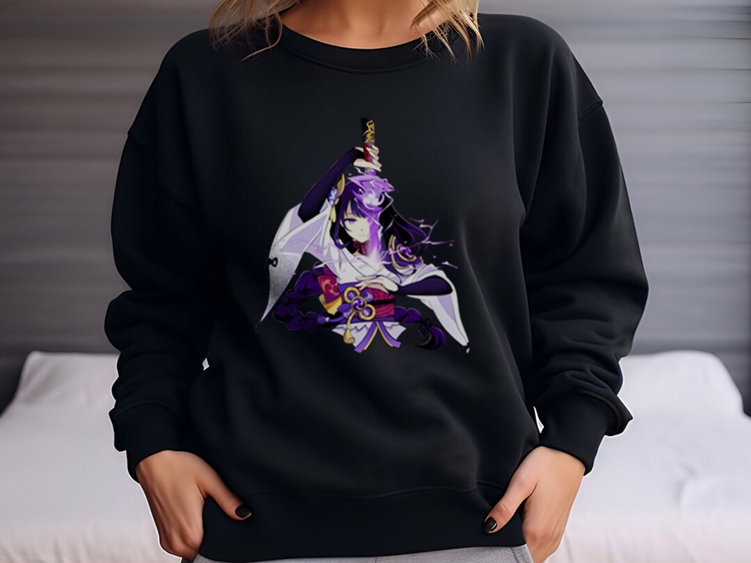 Raiden Shogun Genshin Impact Sweatshirt - Fan-made Merch - Limited ...