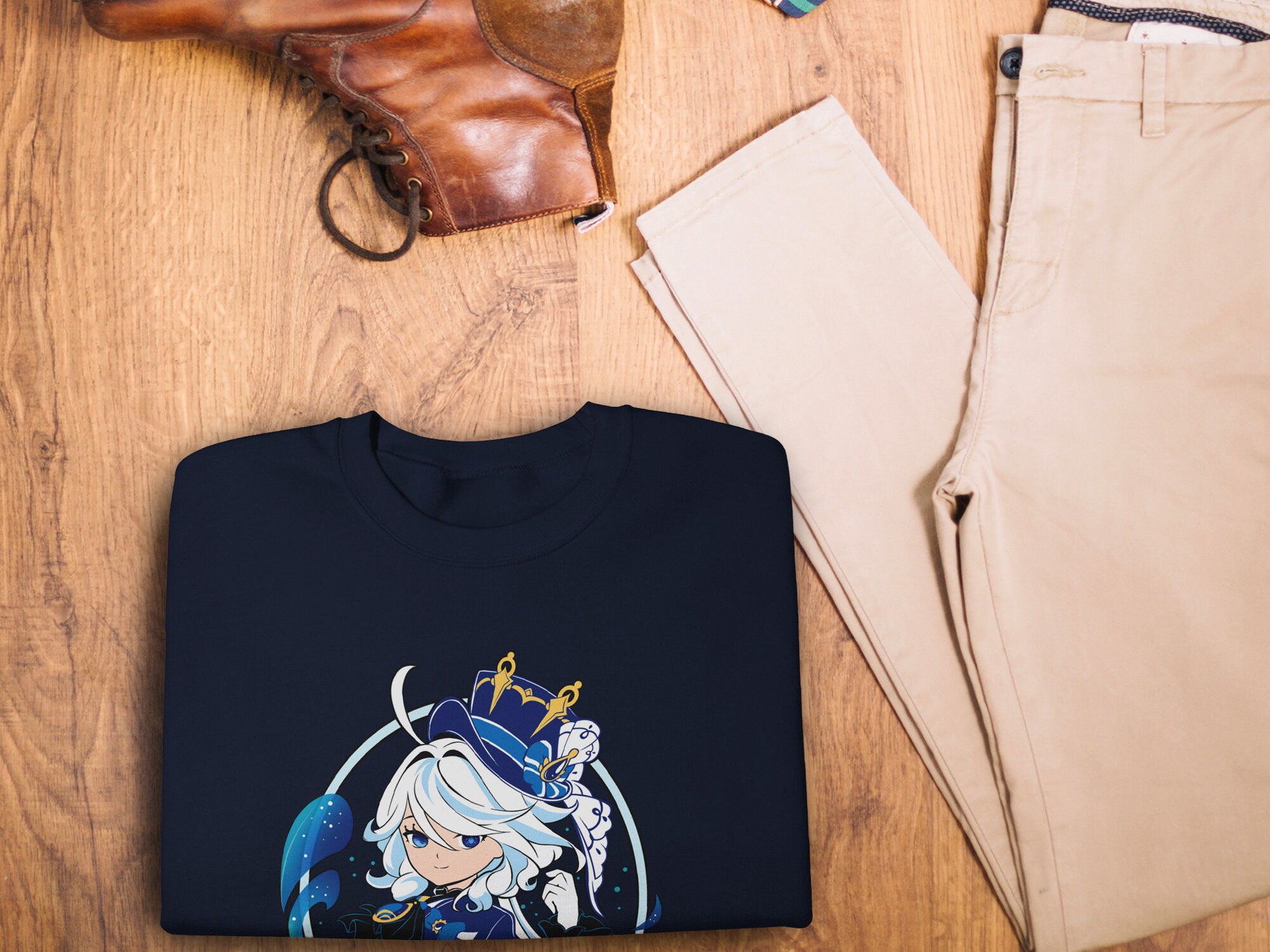 Furina Genshin Impact Sweatshirt - Fan Made Merch - Gamer Gift ...