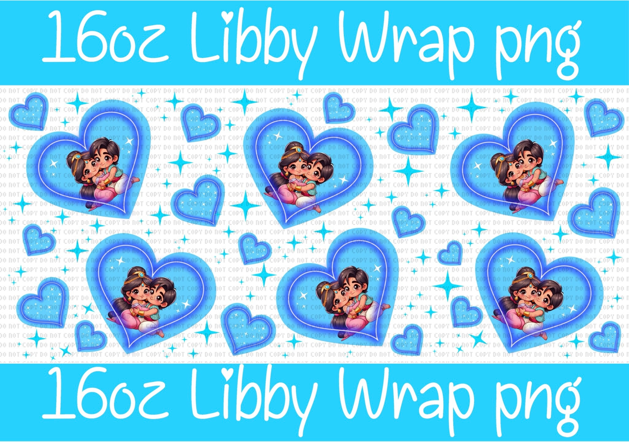 Jazmin and Aladdin Libbey Wrap PNG - Etsy