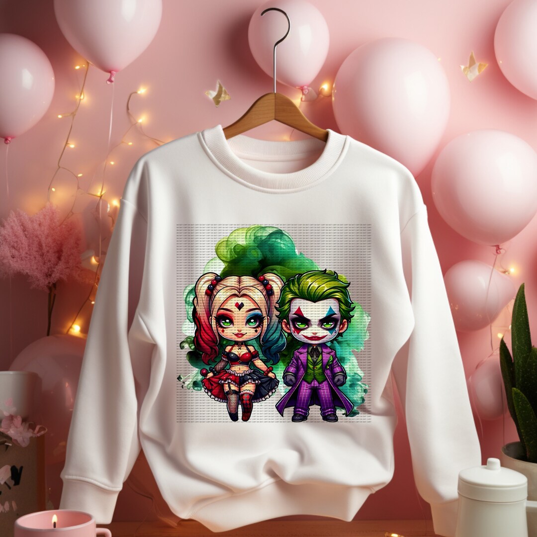 Harley and Jokerr PNG - Etsy