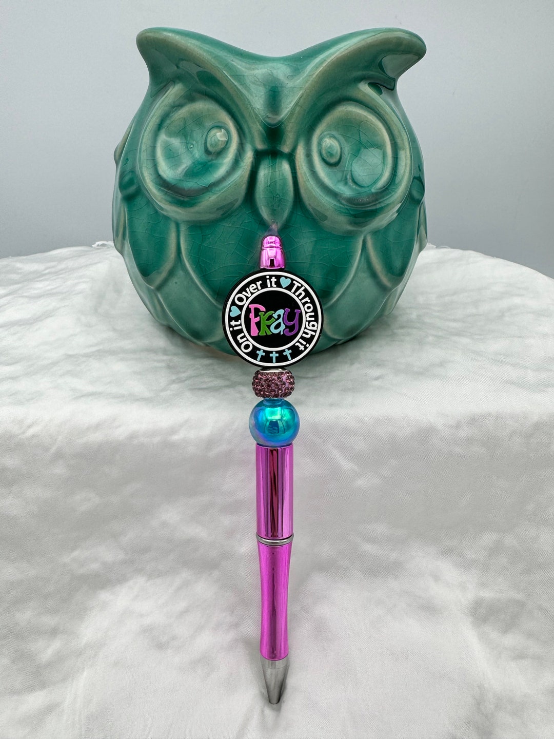 Pray on It, Pray Over It, Pray Through It Beaded Pen, Black Ink Pen ...