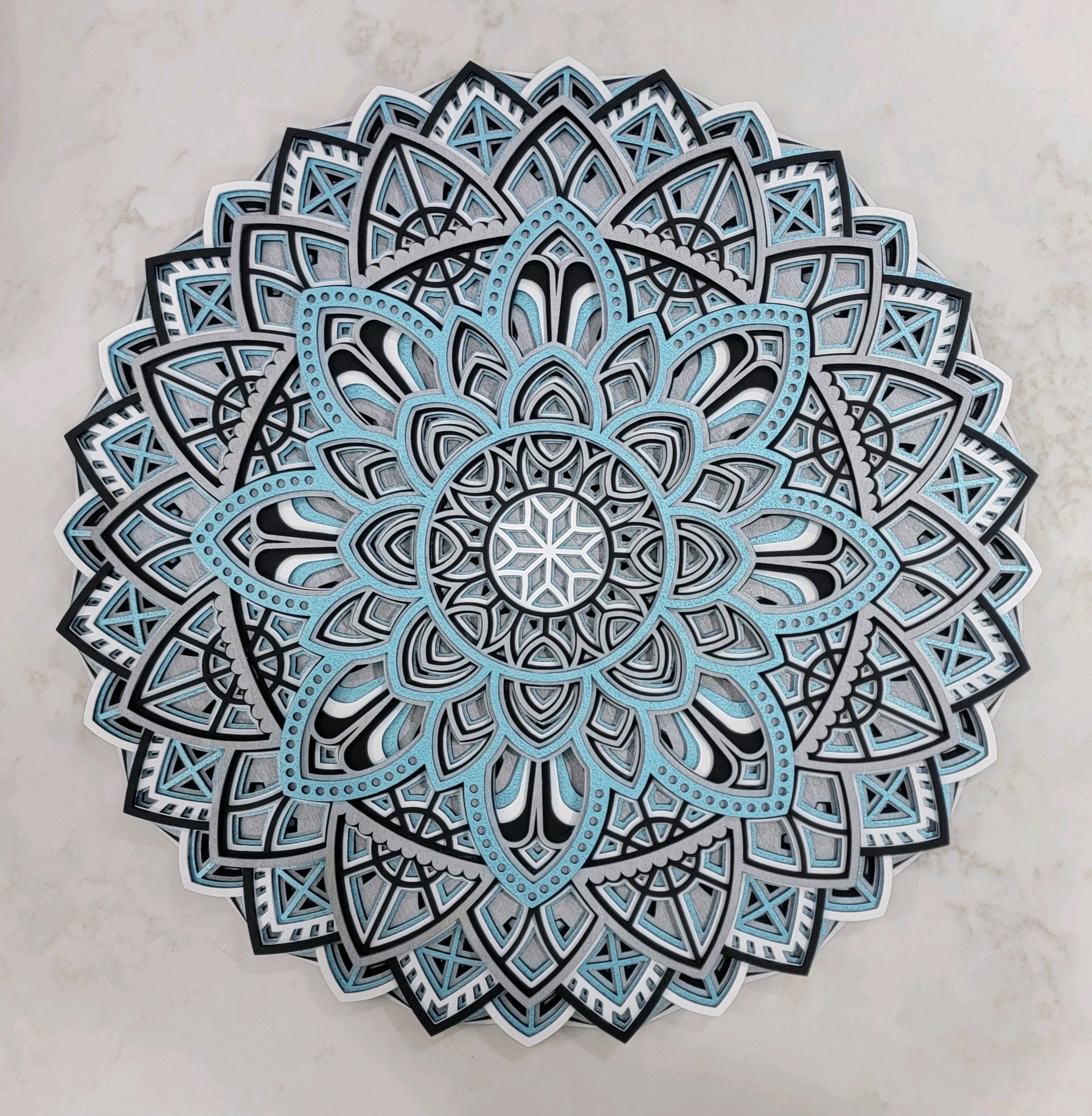 Mandala Custom Wall Art, Multi-layered, 3D, Round, Geometric - Etsy