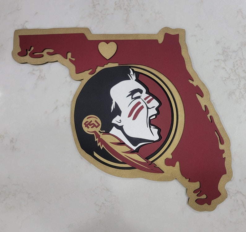 Florida State Seminoles Custom Wall Art Sign, FSU, Florida State ...