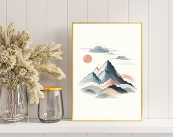 Motivational Mountain Poster - Etsy