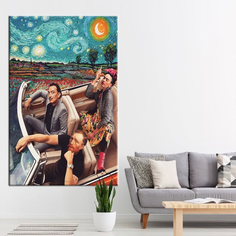 Frida Kahlo, Dali, Vincent Van Gogh, Pablo Picasso, Frida Kahlo Wall ...