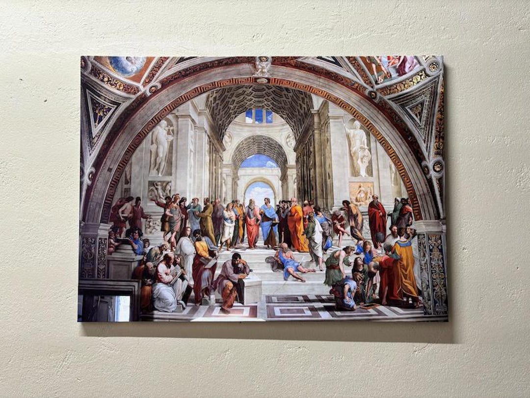 The School of Athens, Raffaello Sanzio Da Urbino, Raphael Painting ...