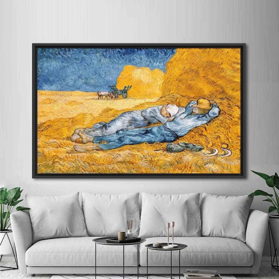Van Gogh After Millet, Rest From Work Wall Decor, Famous Poster ...