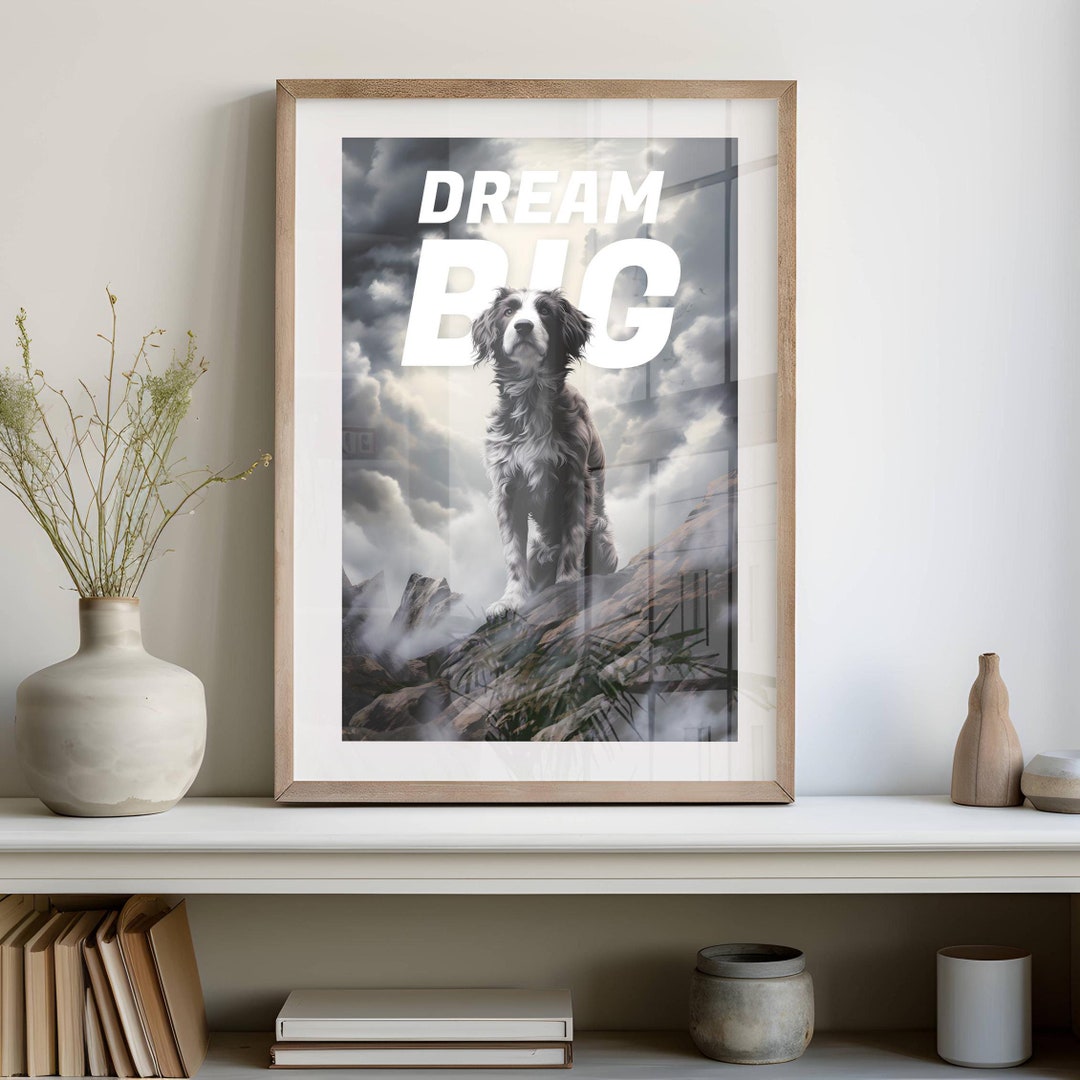 Motivational Dog Poster Printable Dog Wall Art Dog Print Motivational ...