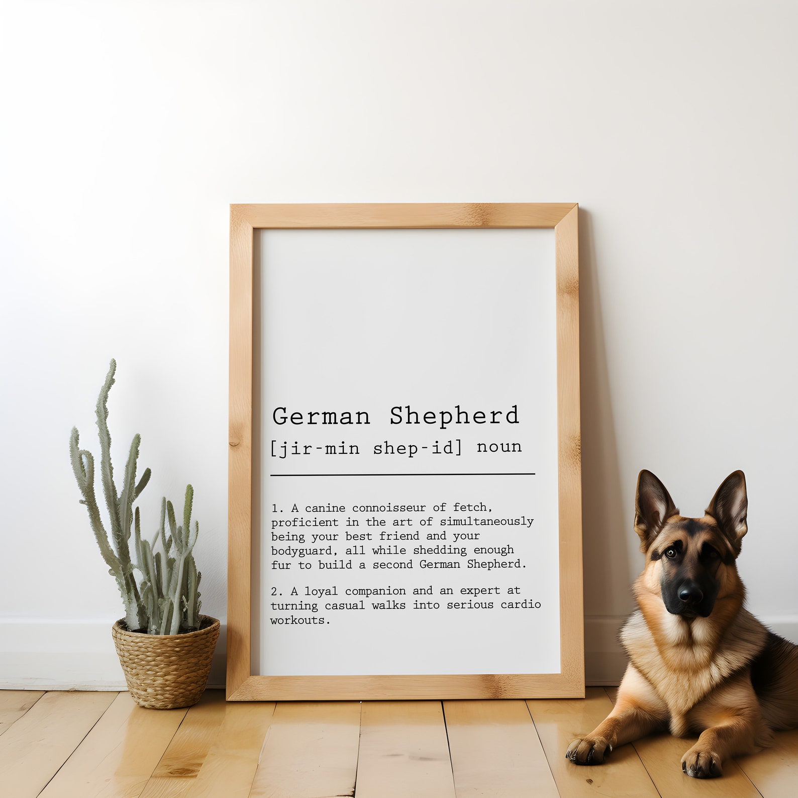 Funny German Shepherd Dictionary Definition Wall Art Definition Print ...