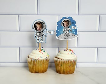 Astronaut Cupcake Topper-astronaut Topper-outer Space-outer Space ...