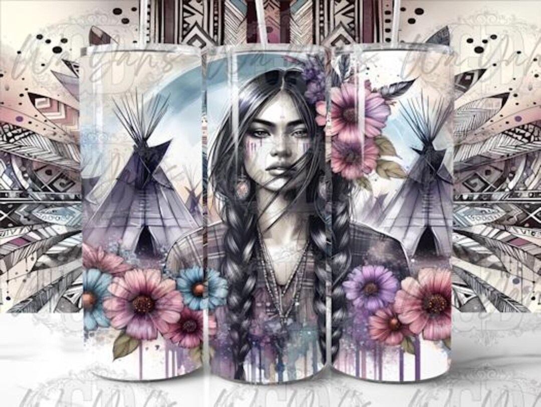 Native | 20oz Sublimation Tumbler Design | Printable PNG for Crafting ...