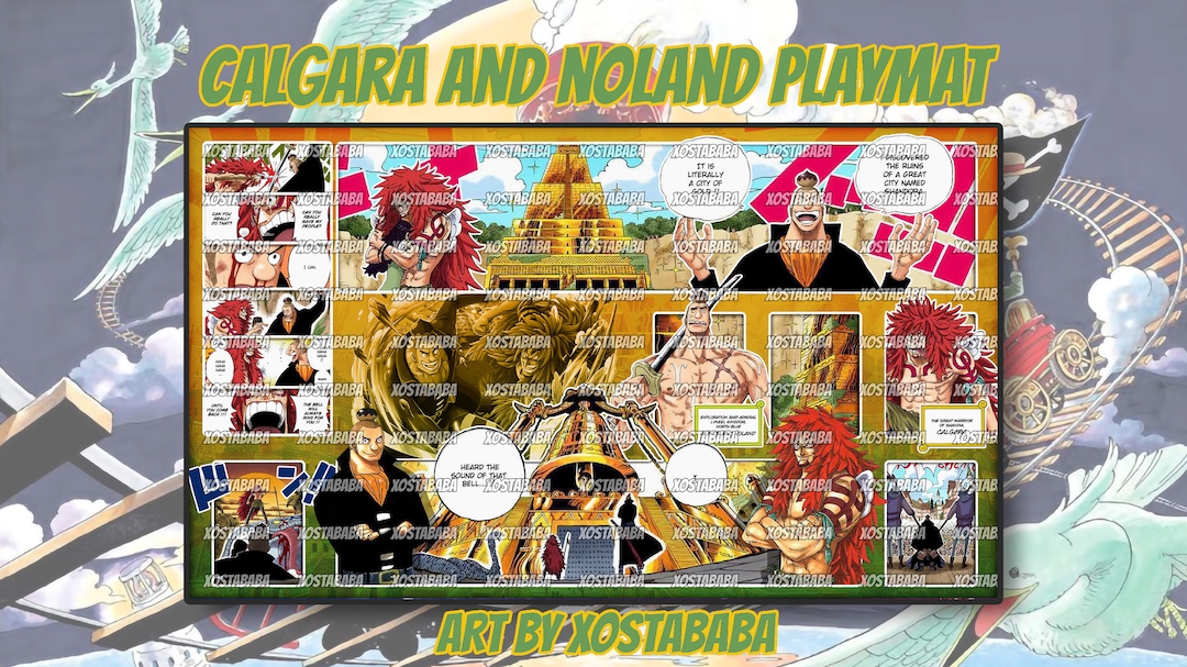 Playmat One Piece Card Game: Calgara and Noland - Etsy