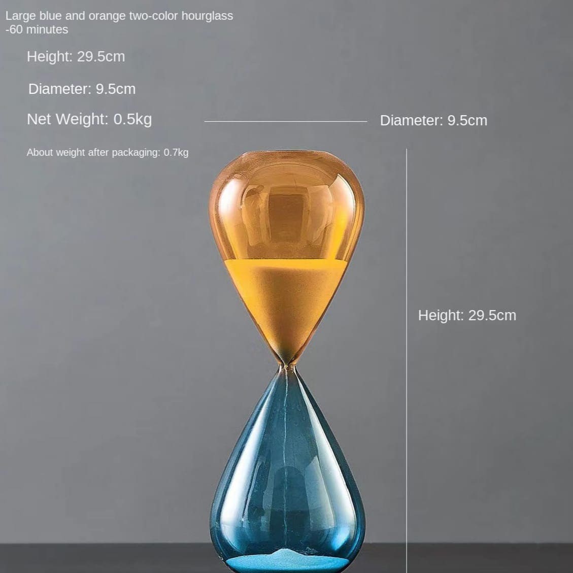 Hourglass, Dual Color Water Drop Hourglass, Oil Leak Bubble Water ...