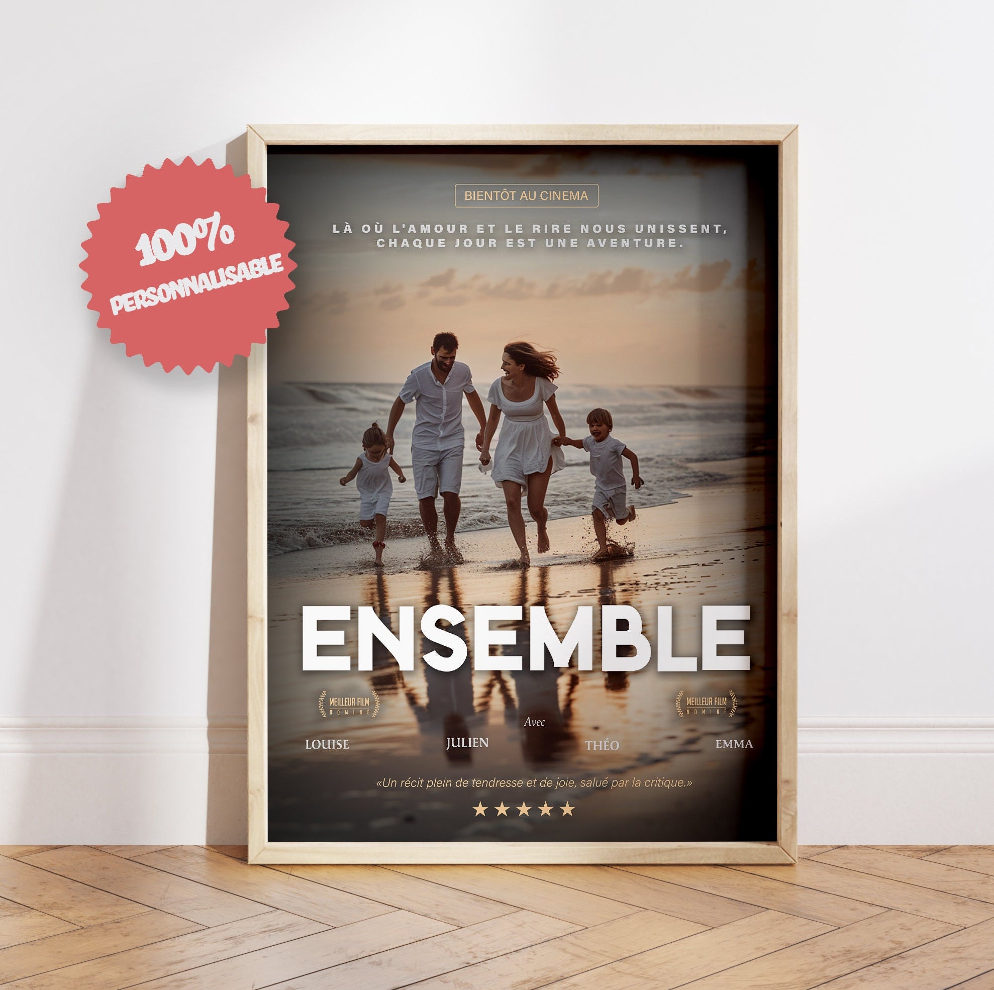 Personalized Cinema Poster – Ideal Gift for Couples, Families, Friends ...