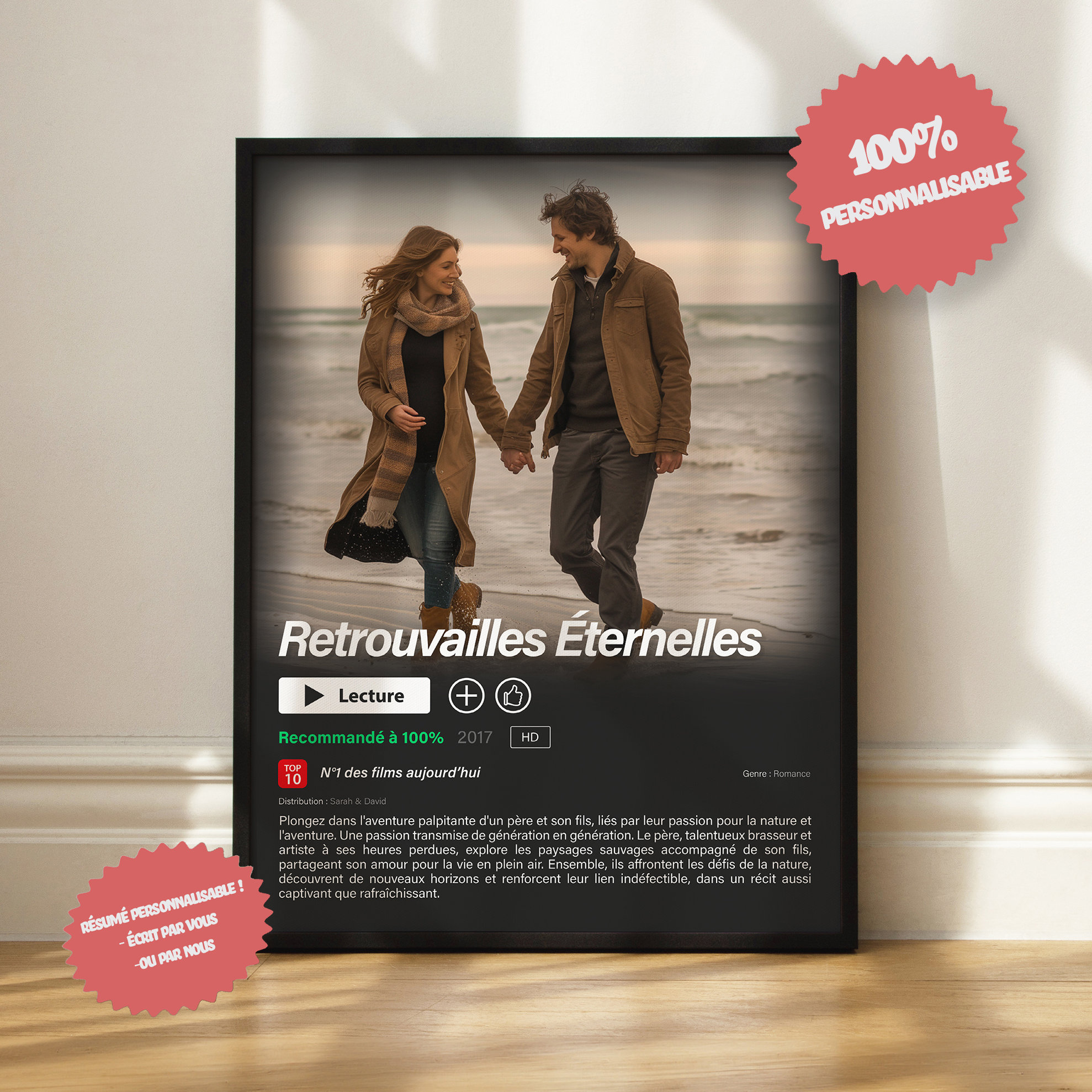Cadeau couple personnalisé, Affiche couple personnalisée, affiche ...