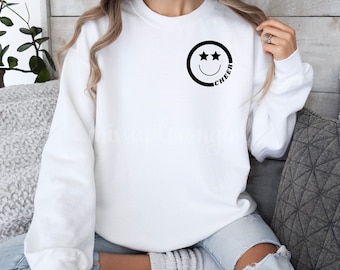 Cheer - Allstar Cheer - Cheerleading - Heart Eyes Smiley Face - Etsy