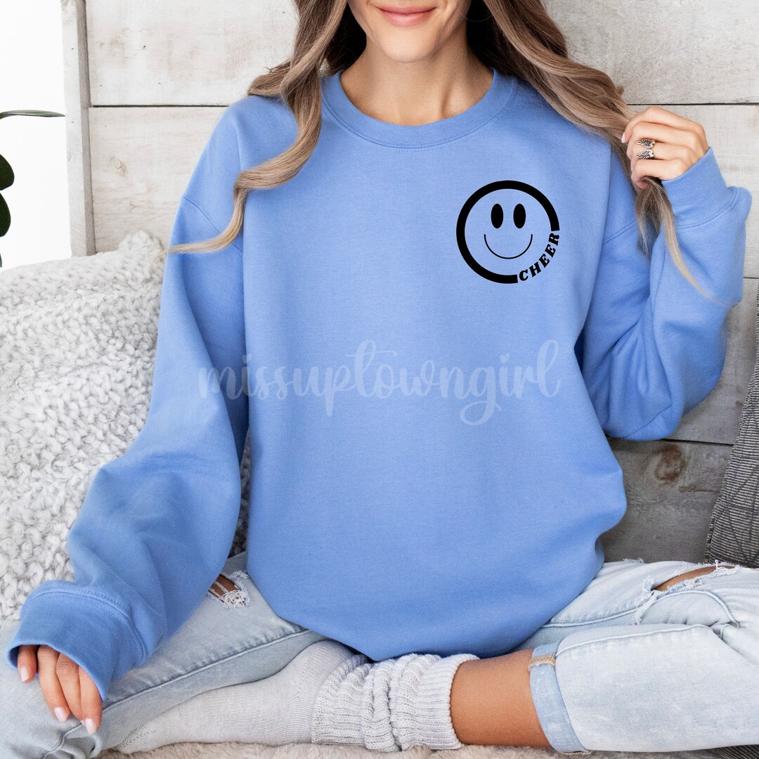 Cheer - Allstar Cheer - Cheerleading - Smiley Face - Etsy