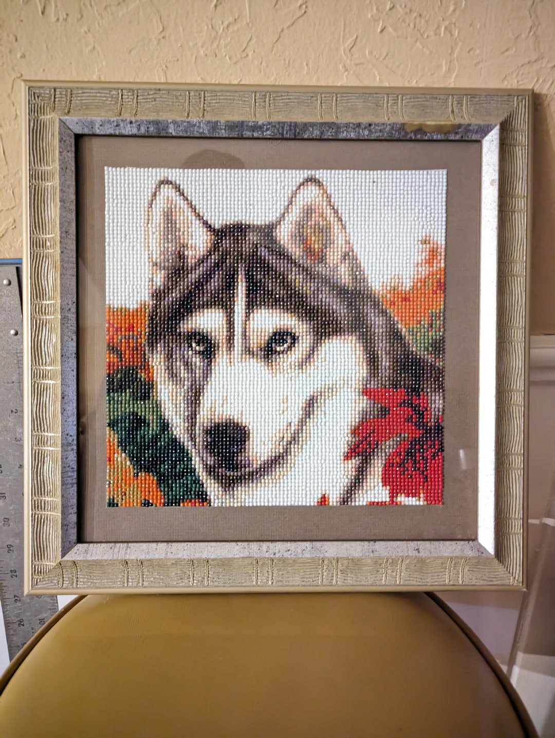 Framed Husky 5D Diamond Dotz Painting - Etsy