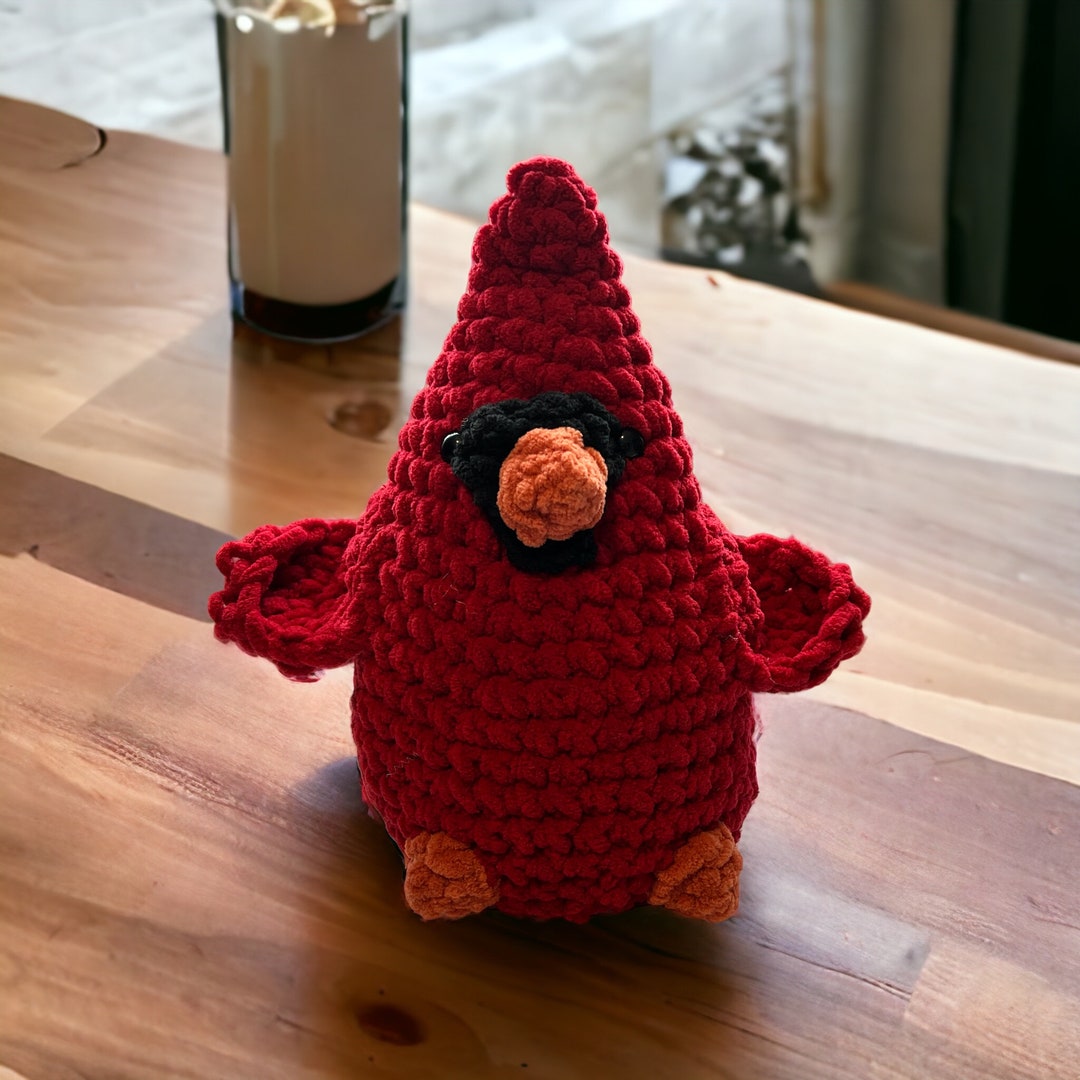 Plush Crocheted Cardinal Amigurumi - Etsy