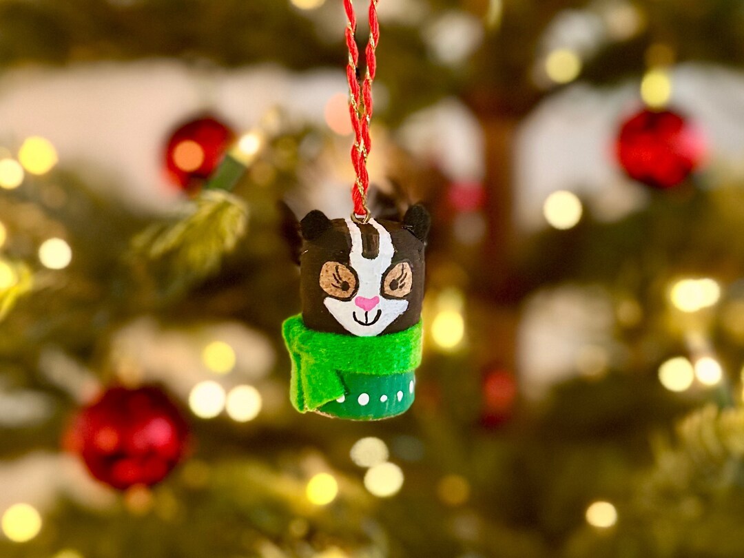 Sadie Skunk - Wine Cork Christmas Tree Ornament - Etsy