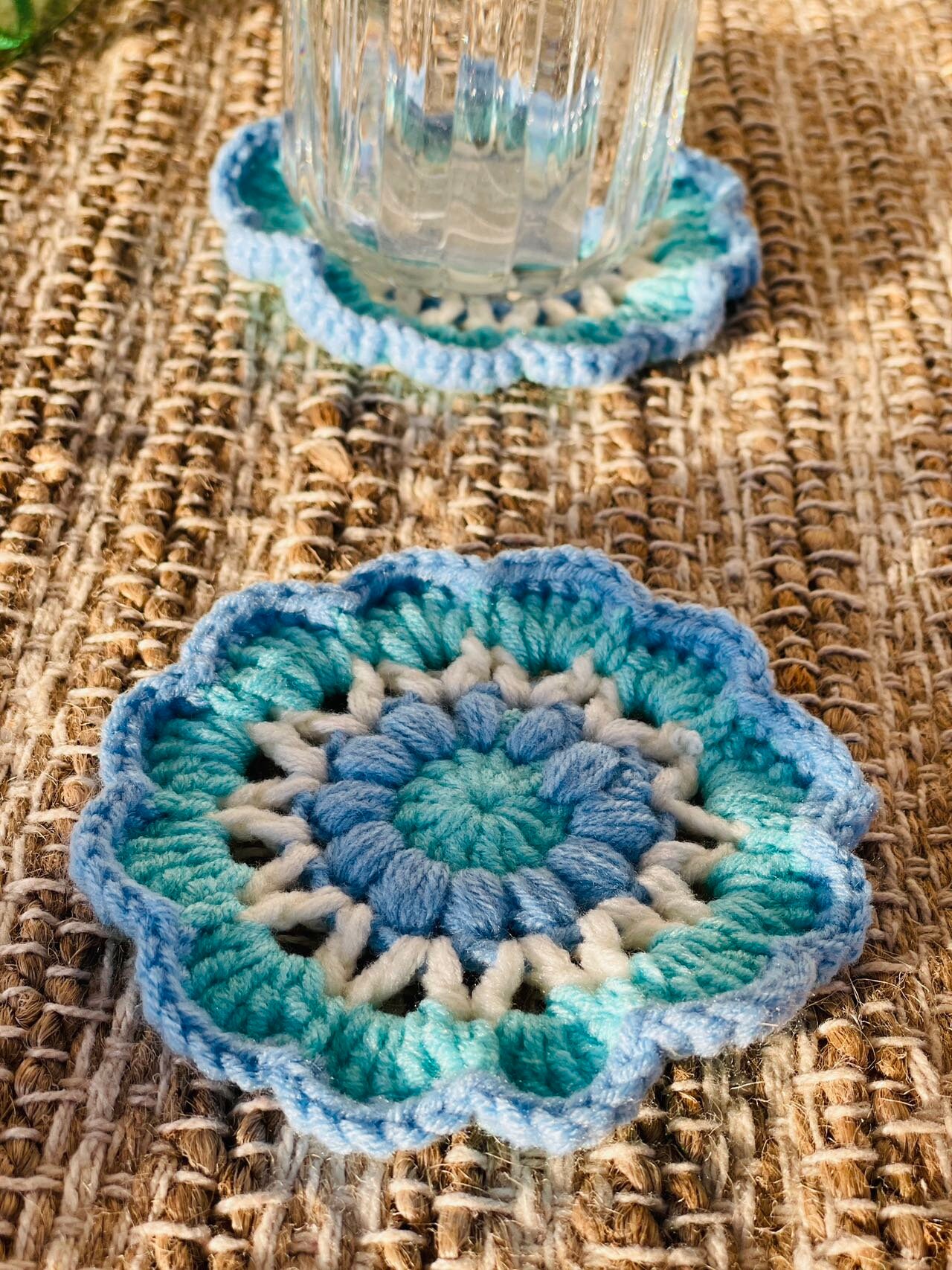 Handmade Crocheted Floral Coaster Perfect Valentine's Day Gift for Mom ...