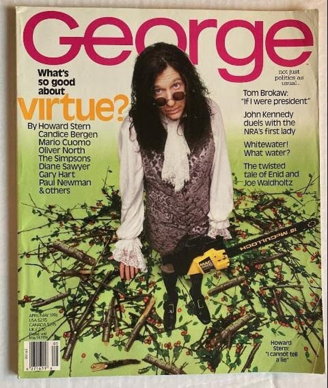 GEORGE MAGAZINE APRIL May 1996 Howard Stern - Etsy