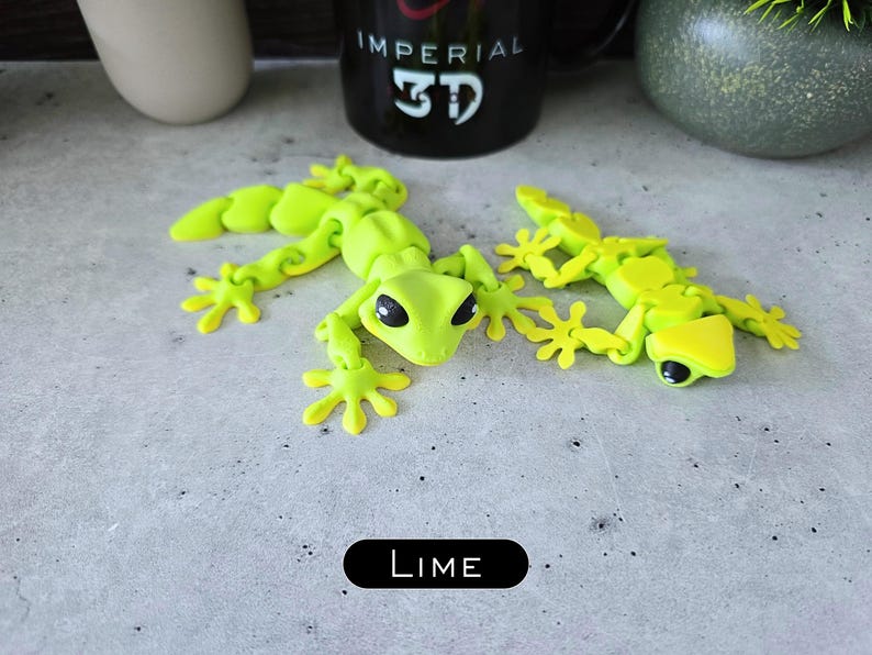 Articulated Gecko Flexi: 3D Printed Poseable Lizard Fidget - Etsy