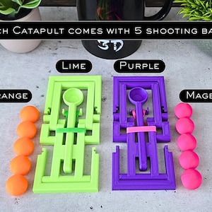 Folding Catapult Travel Toy: 3D Printed Physics STEM Toy With Balls - Etsy