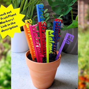 Vegetable Garden Markers: Plant-based PLA, Veggie Identifier Spikes - Etsy