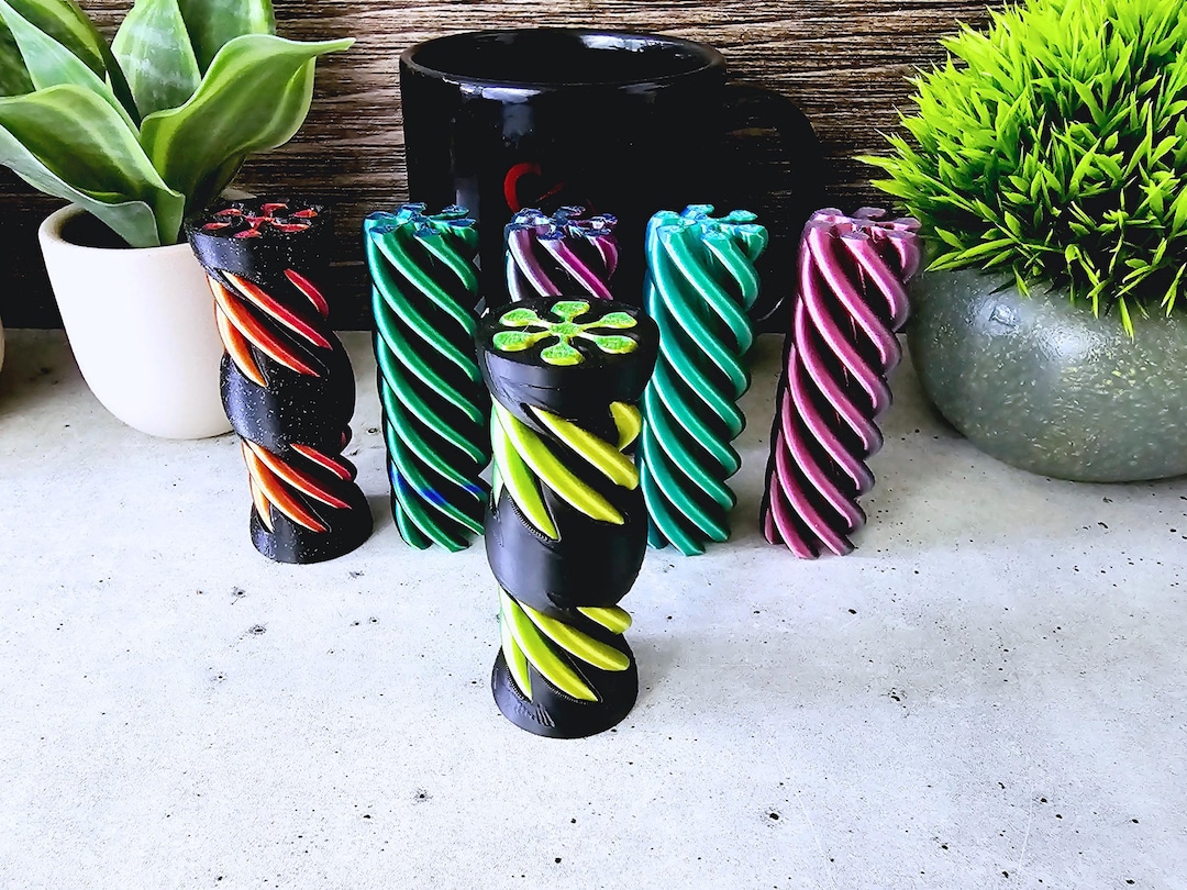 3D Printed Vortex Fidget Toy: Double Drop Sensory Passthrough - Etsy
