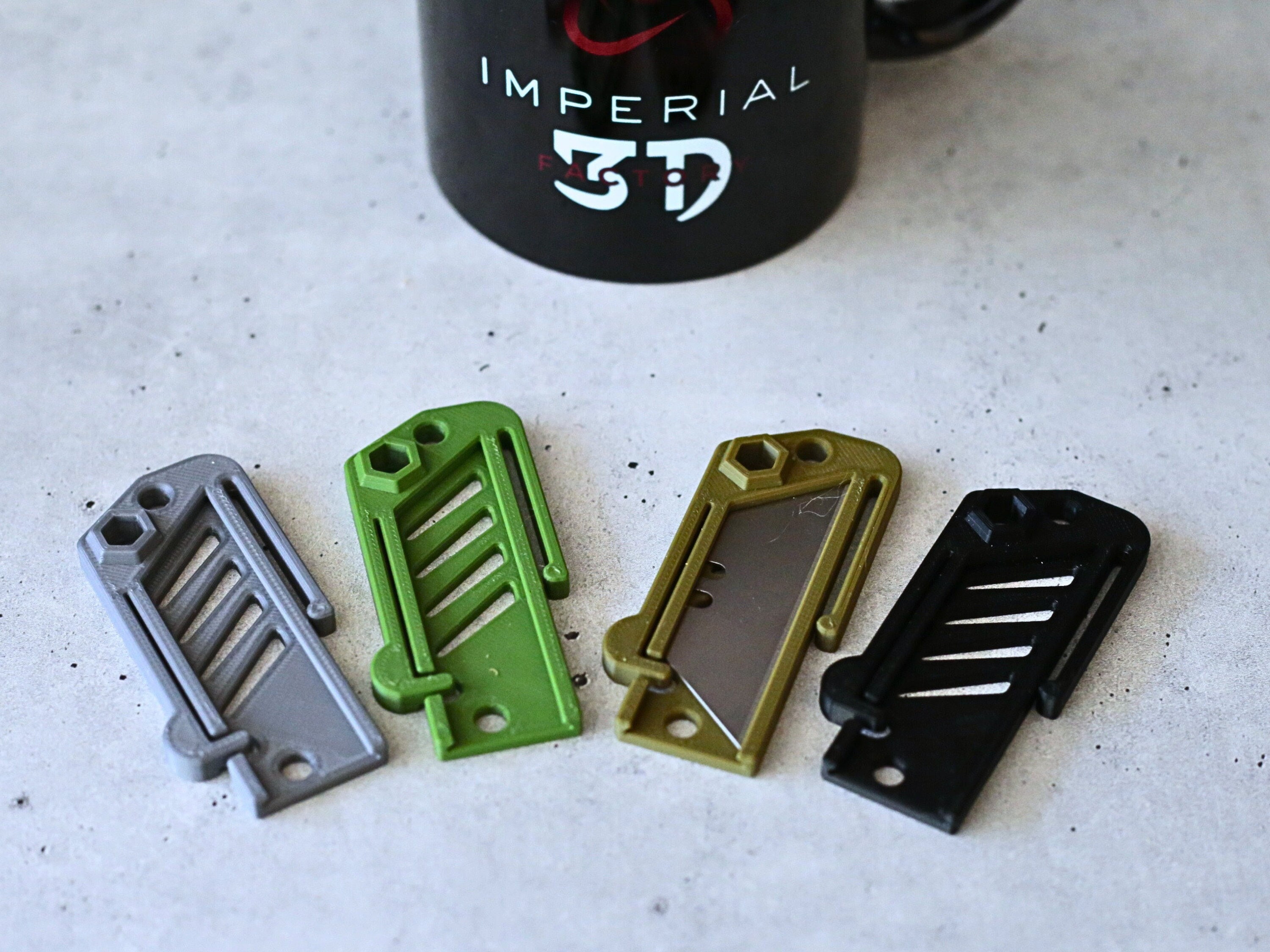 EDC Pocket Utility Knife 3D Printed Everyday Carry Knife Survival Kit ...