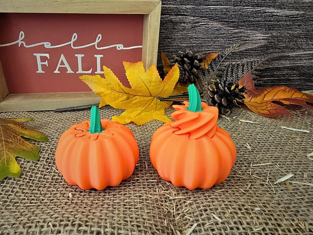 Vortex Pumpkin Passthrough Fidget 3D Printed Sensory Stress Relief ...