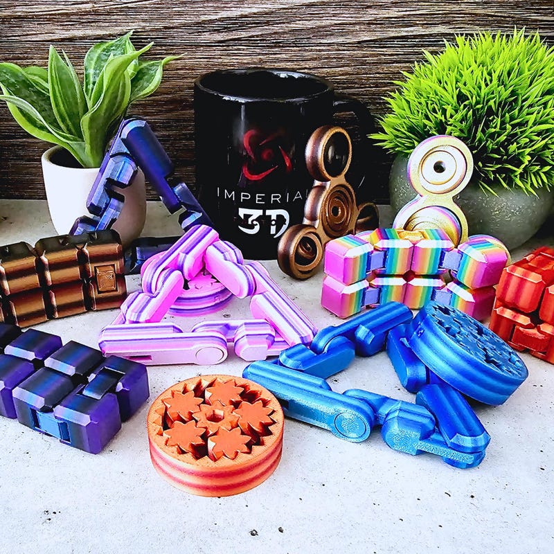 3d Printed Fidgets Bag - Etsy