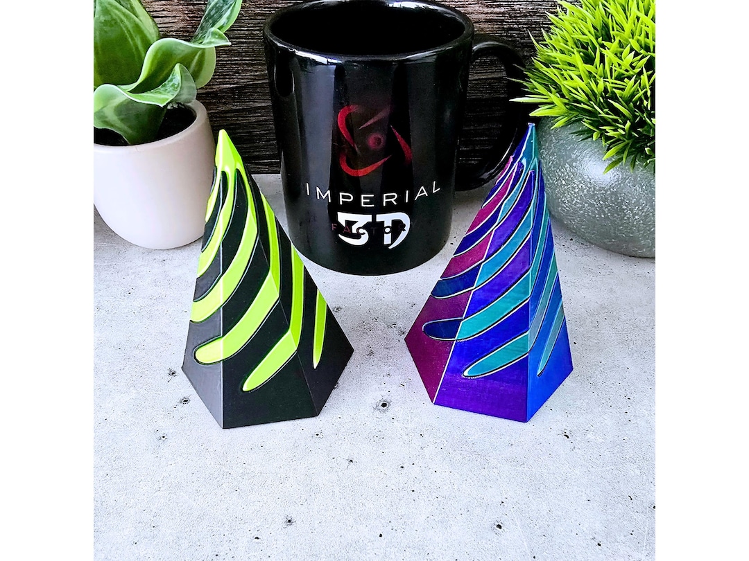 3D Printed Hexagon Vortex Fidget: Impossible Passthrough Optical ...