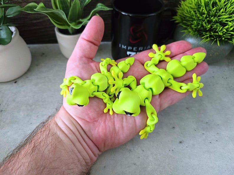 Articulated Gecko Flexi: 3D Printed Poseable Lizard Fidget - Etsy