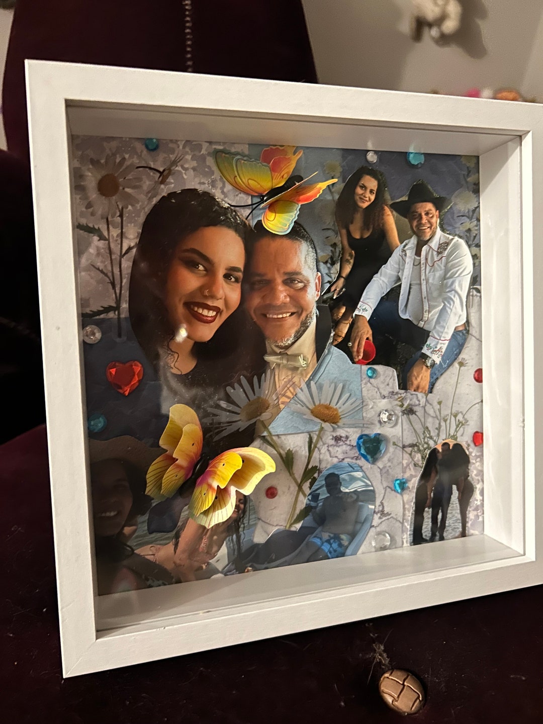 PERSONALIZED SHADOW BOX Father/daughter - Memory Display Case - Etsy