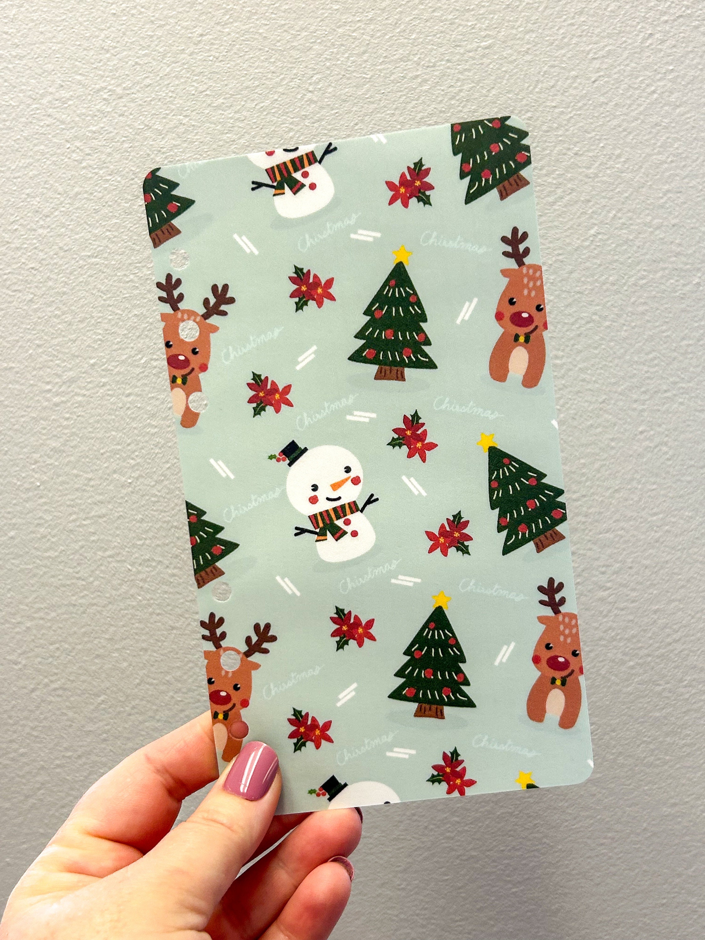 Holiday Dashboard Laminated Binder Budget Binder A6 Winter - Etsy