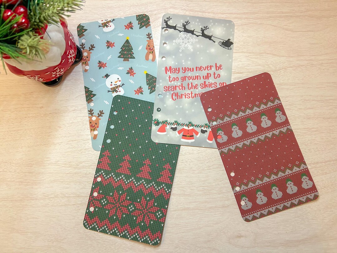 Holiday Dashboard | Laminated | Binder | Budget Binder | A6 | Winter - Etsy