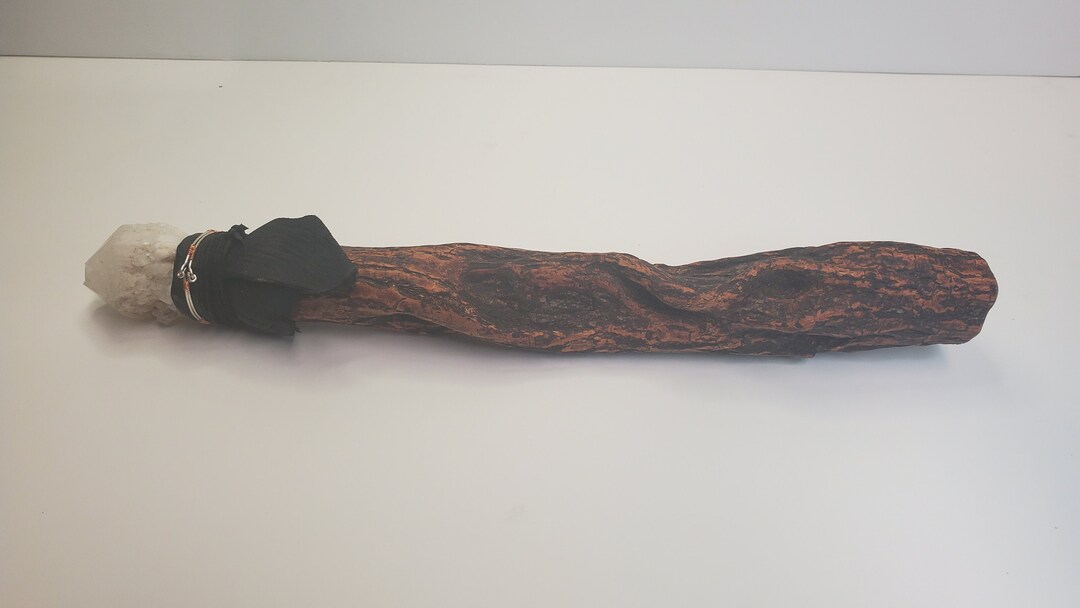 Wizard | Sorcerer | Druid | Wiccan Diamond Willow Candle Quartz Crystal ...