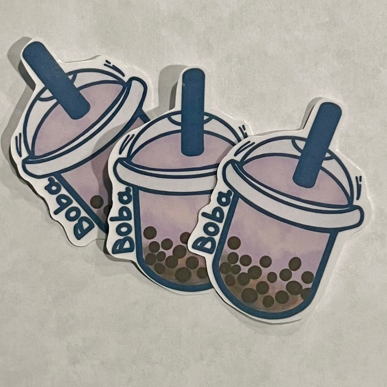 Boba Sticker - Etsy