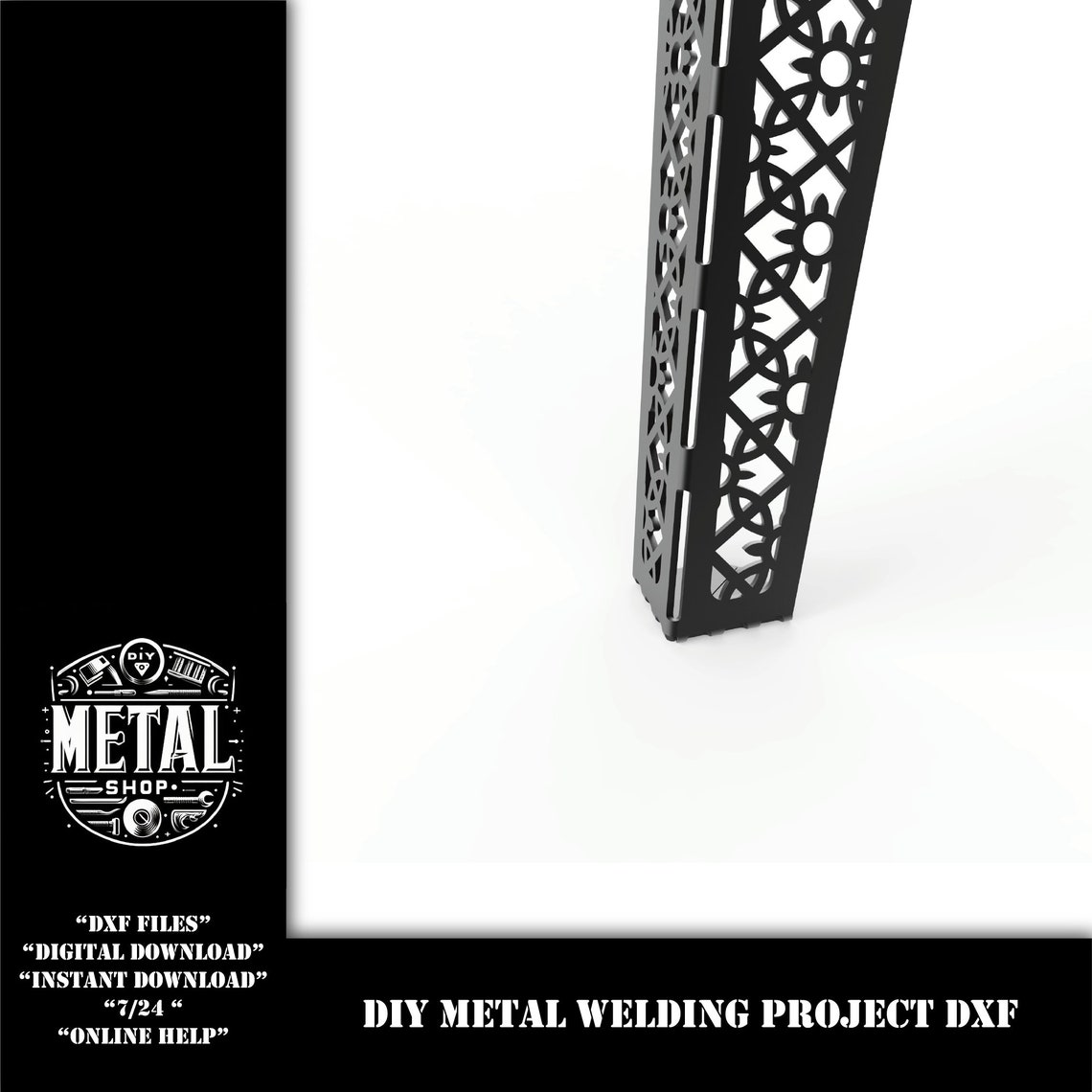 DIY Metal Table Leg Dxf File for Plasma Laser Cnc, Narrow & Wide Type ...