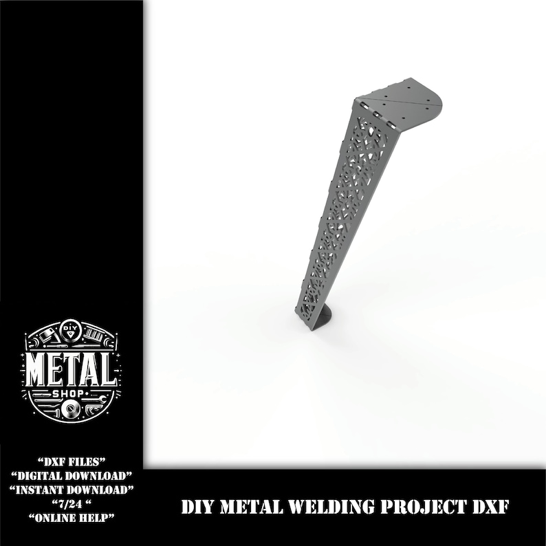 DIY Metal Table Leg Dxf File for Plasma Laser Cnc, Narrow & Wide Type ...