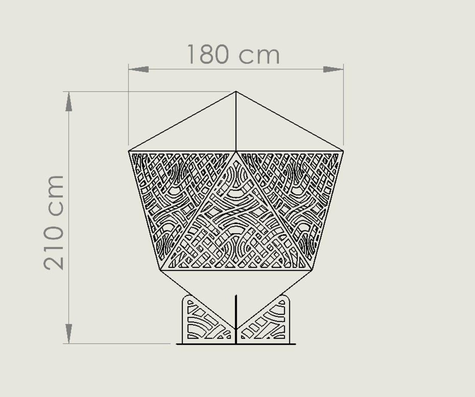 Patterned Geometric Sculpture Welding Project Cutting Plans, Dxf Files ...