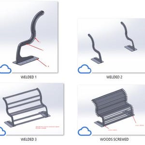 DIY Metal Bench Welding Plans: V4 Project DXF Files - Etsy