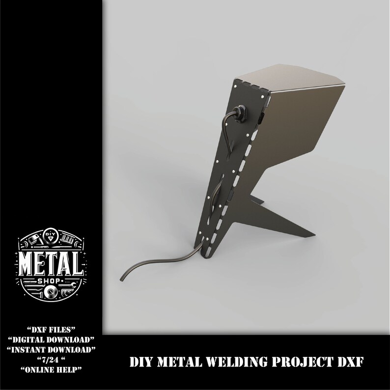 DIY Sheet Metal Desktop Lamp Welding Project Plans Dxf Files, Diy Weld ...