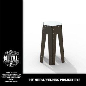 DIY Metal Stool Welding Project: DXF Files - Etsy
